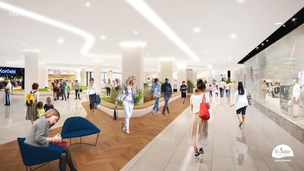 Un tobogan gegant recorrerà el renovat centre comercial El Saler