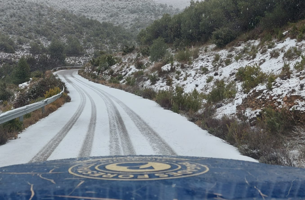 FOTOS | La nieve tiñe de blanco la Comunitat Valenciana