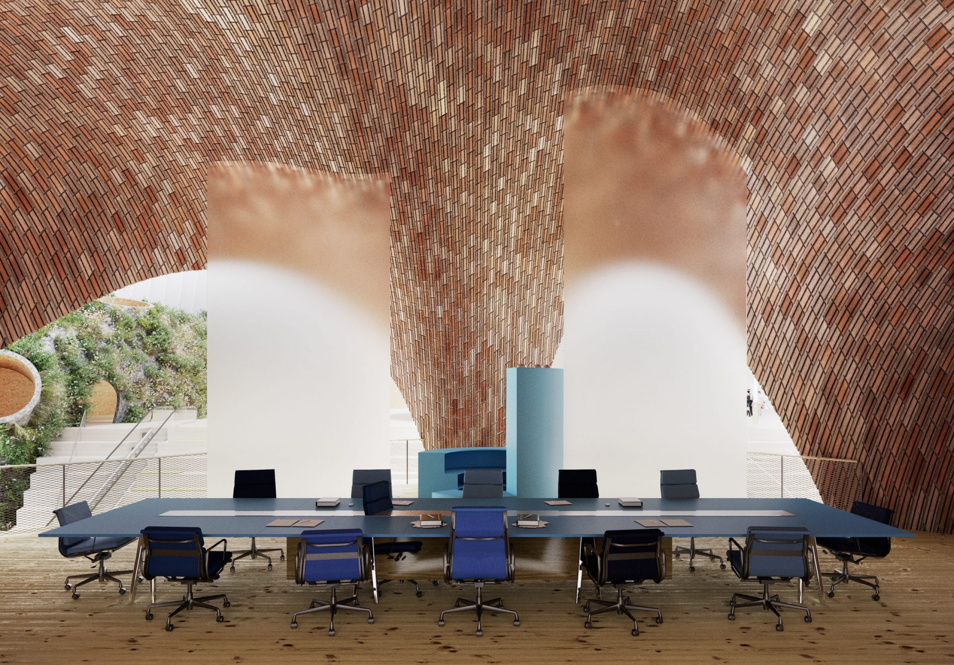CaixaForum València transforma el interior del Ágora en un paisaje único
